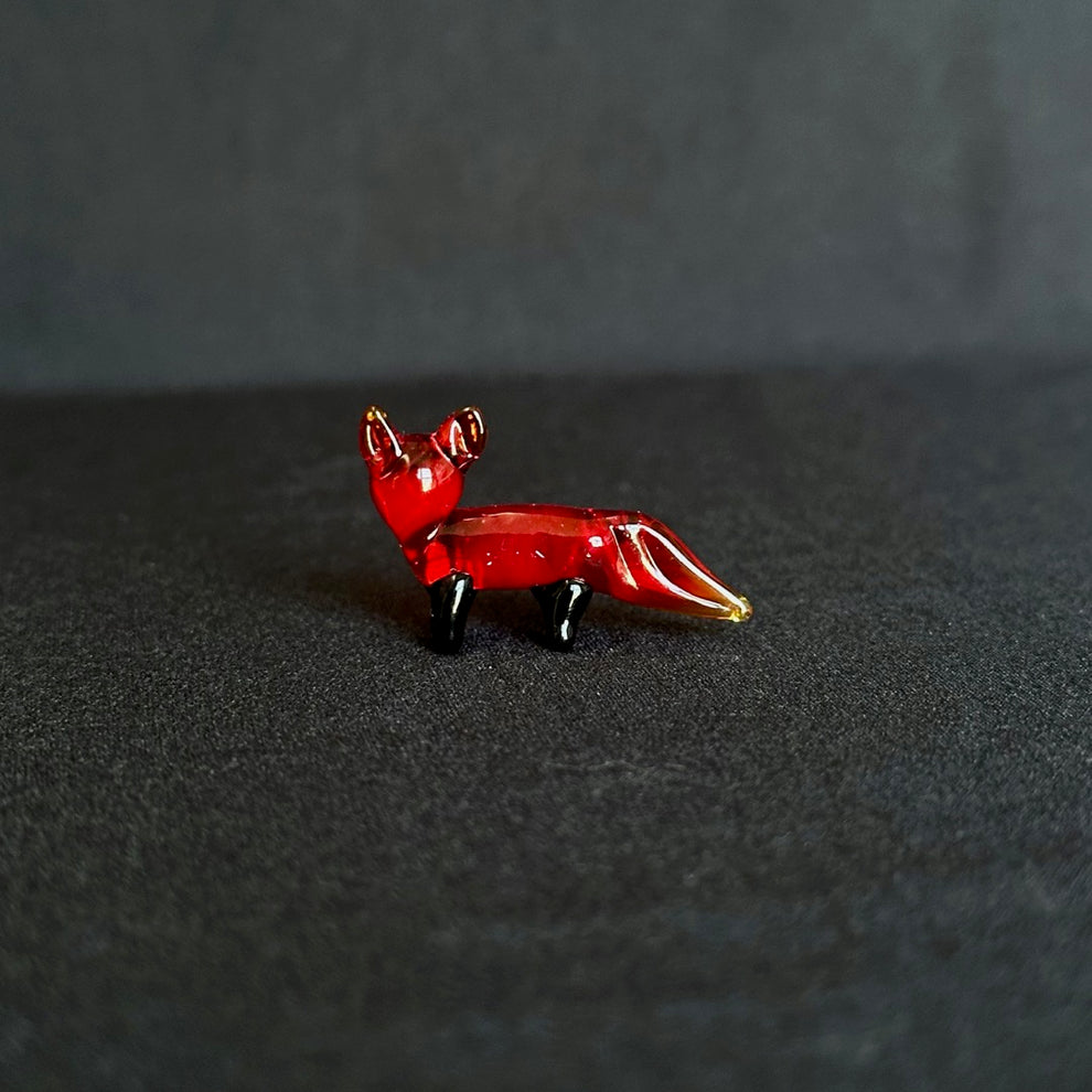 Glass Fox - Tiny Figurine – Birdmoss