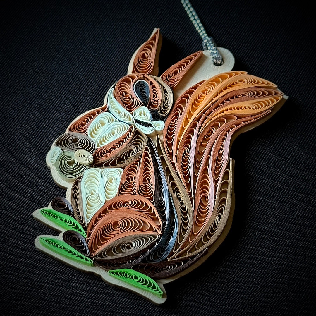 Quilled Squirrel Ornament – Birdmoss