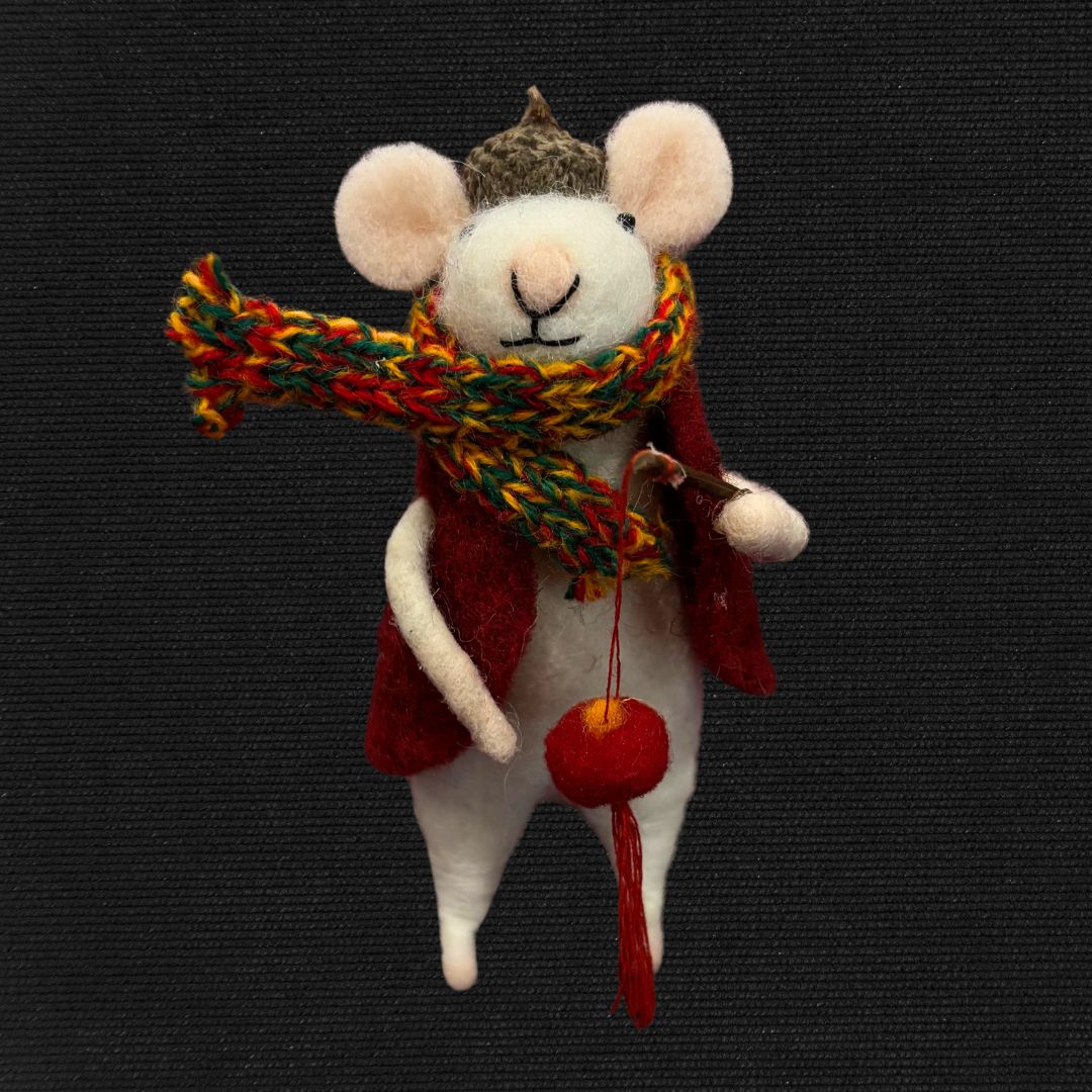 Lambert - Felt Mouse with Lantern – Birdmoss
